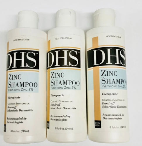 DHS Zinc Shampoo For Dandruff 8 oz (Pack Of 3 Bottles) | eBay