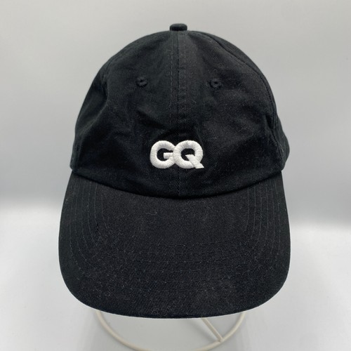 GQ Gentlemen's Quarterly Adjustable Strapback Hat Cap Black | eBay
