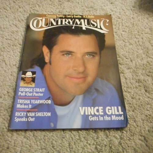 Vince Gill Covers Country Music Magazine 1993 Conway Twitty George ...