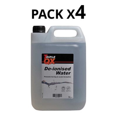 Car Battery Maintenance De-Ionised Top Up Water 20L 4x 5 Litre - Triple ...