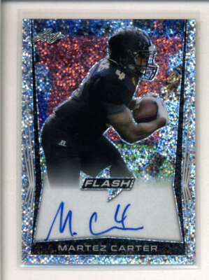 MARTEZ CARTER 2019 LEAF FLASH ON CARD ROOKIE AUTOGRAPH AUTO RC AN1100 ...