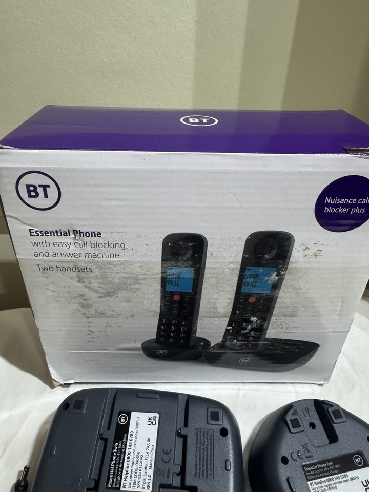 BT Everyday Cordless Landline House Phone, Home Phone, Basic Call ...