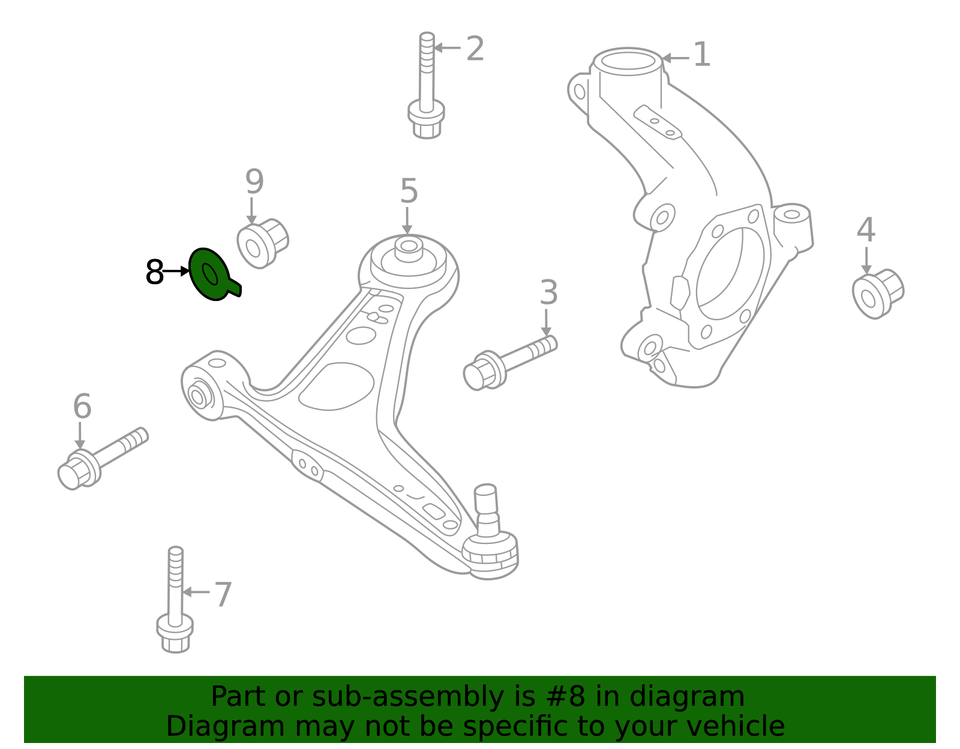 Genuine Nissan Lower Control Arm Washer 55044-6RA0B | eBay