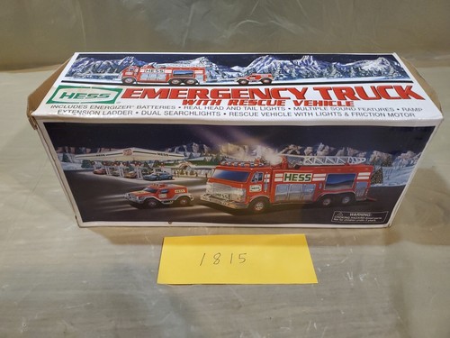 2005 Hess Emergency Fire Truck With Rescue Vehicle Collectable Toy | eBay