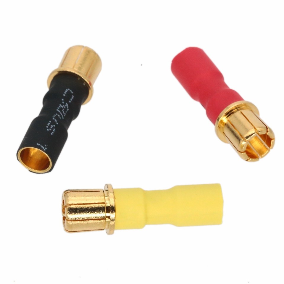 3pcs/set Quadcopter Brushless Motor Bullets 8mm Male to 6mm Female ...