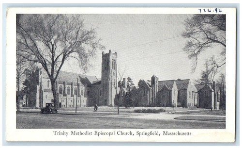 c1920s Trinity Methodist Episcopal Church Exterior Springfield MA Trees ...