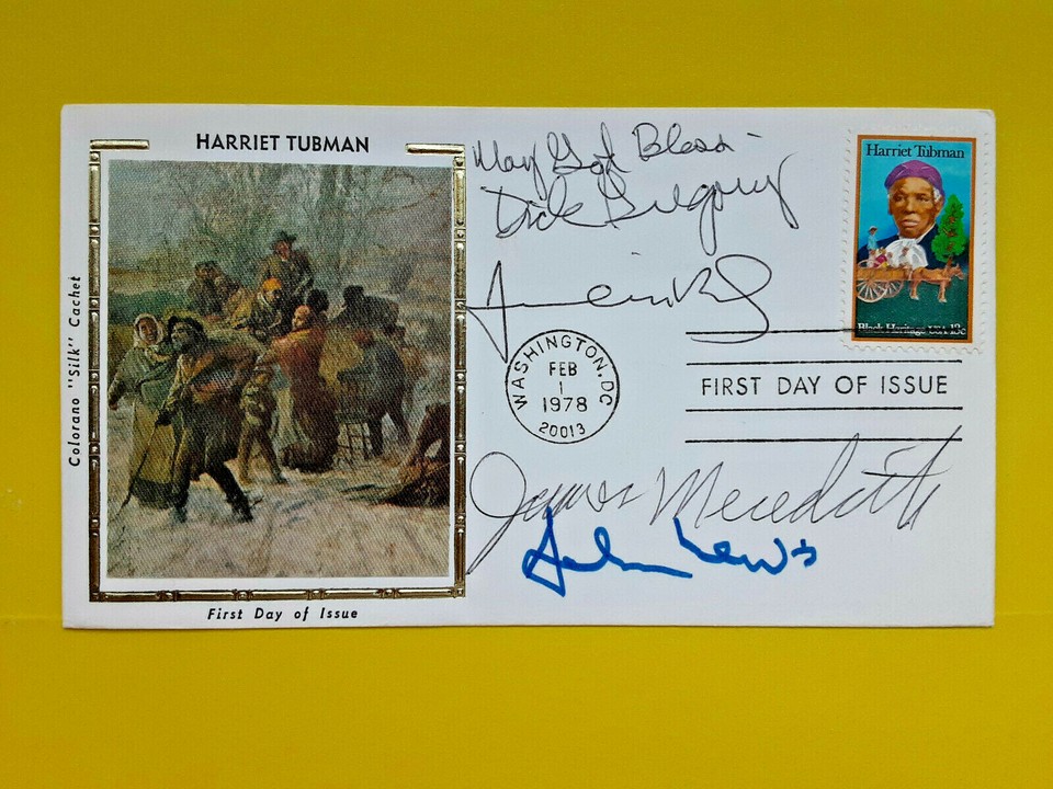 John Lewis, James Meredith, Julian Bond & Dick Gregory Signed Civil ...