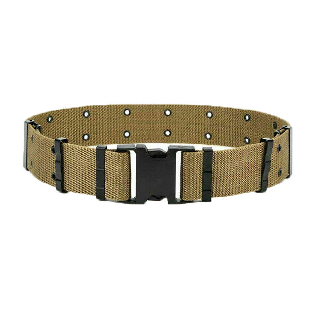 Tactical Military Pistol Belt Nylon Web Belt Duty ALICE Marine Corps GI ...