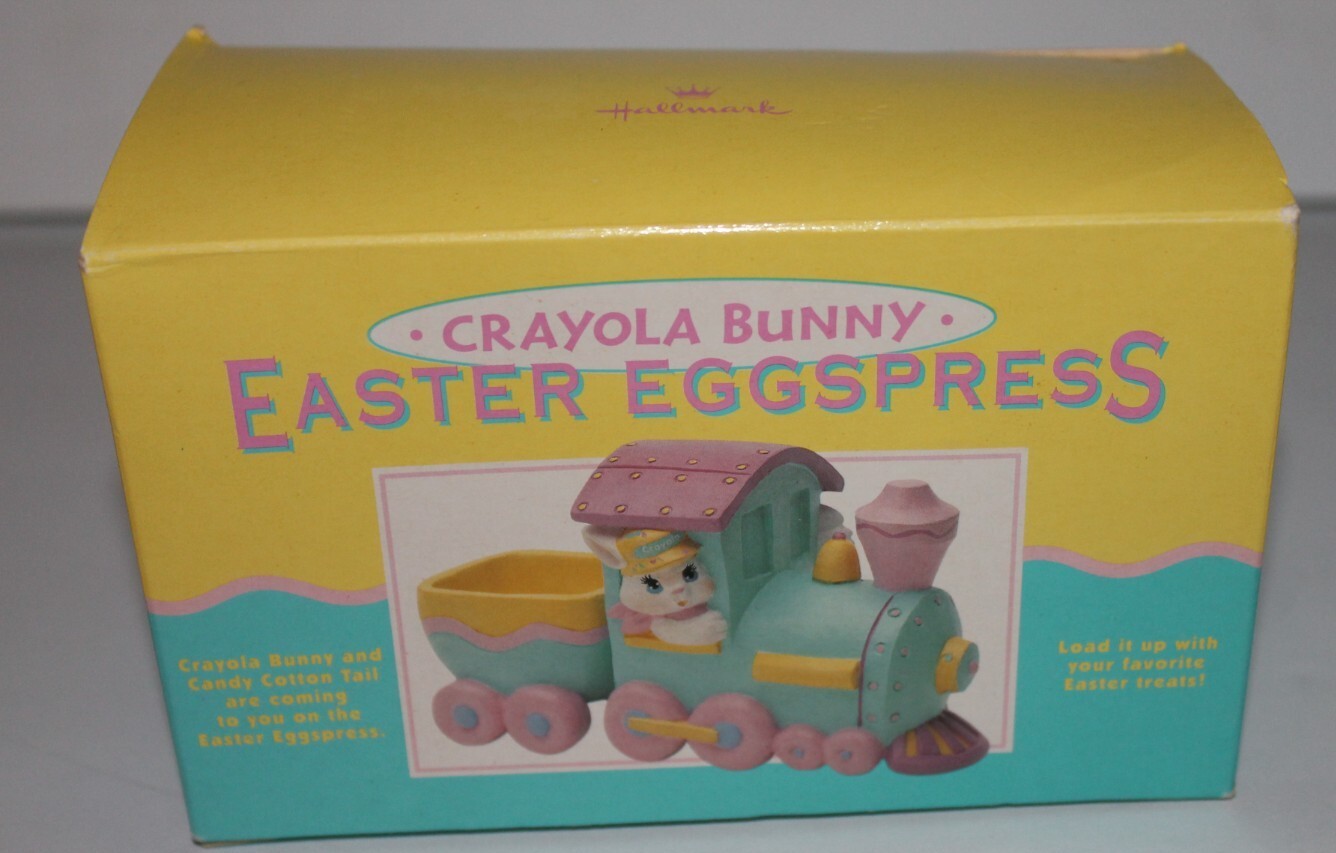Vintage Hallmark Crayola Bunny Easter Egg Express 1993 | eBay