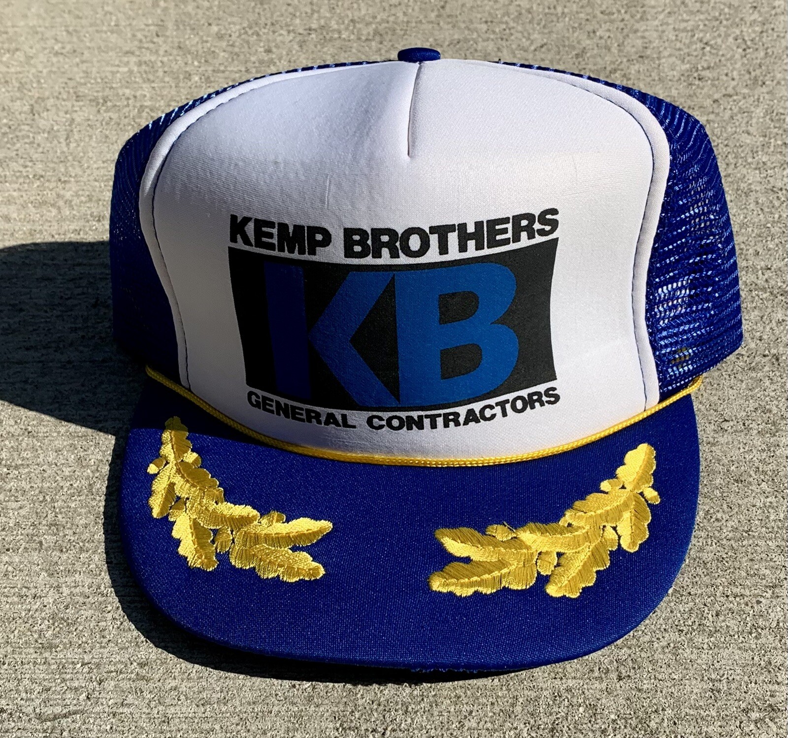 vintage Kemp Brothers KB General Contracters trucker … - Gem