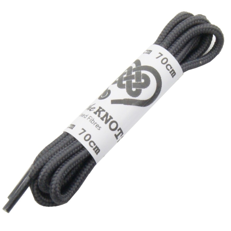 Shoe Laces Round Dark Grey All Sizes Lengths For Shoes, Trainers, Boots ...