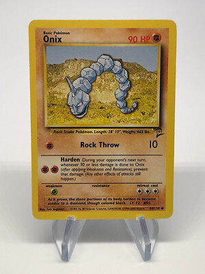 Onix 84/130 - Common - Vintage 2000 English Base Set 2 Pokemon Card ...