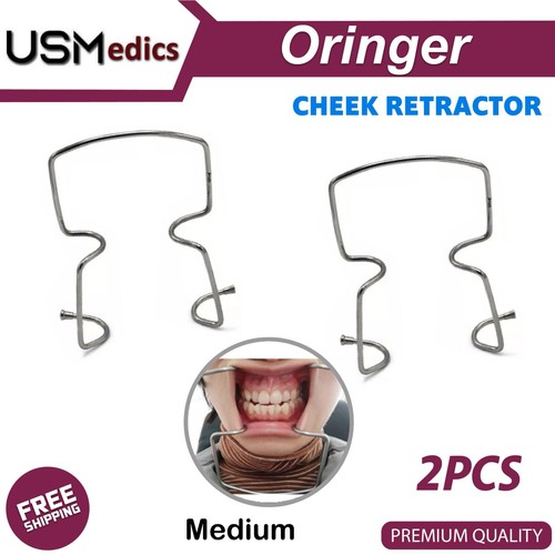 Oringer Lip & Cheek Retractors 2PCS Self Dental Retaining Metal Wire ...