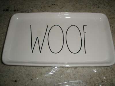 Rae Dunn by Magnolia Trinket Dish WOOF 8.5"x5"x.5" | eBay