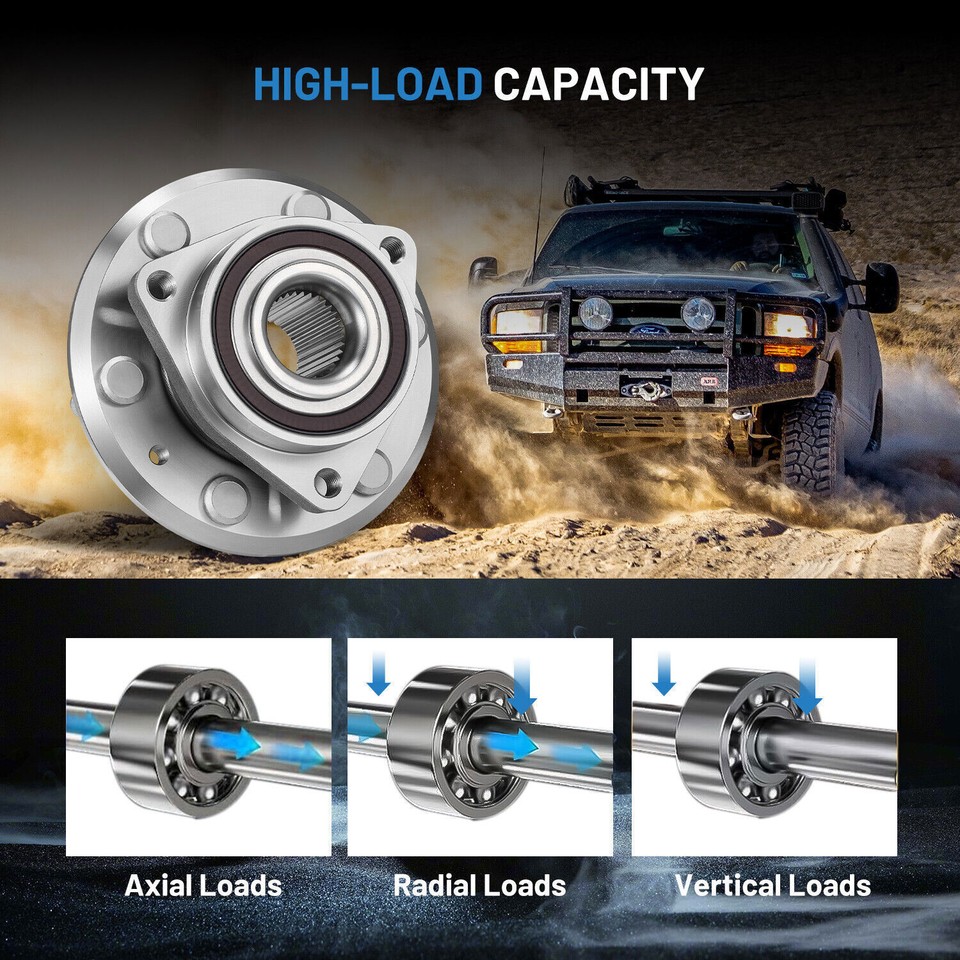 Pair Front/Rear Wheel Bearing and Hub for 09-17 Chevy Traverse GMC ...