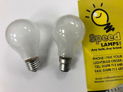 10 x 25w Frosted Pearl Opal GLS Light Bulb BC Push In B22 Or ES Screw ...