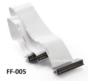 24 inch 34-Pin Card Edge IDC 5.25" Floppy 2-Drive Cable, CablesOnline ...