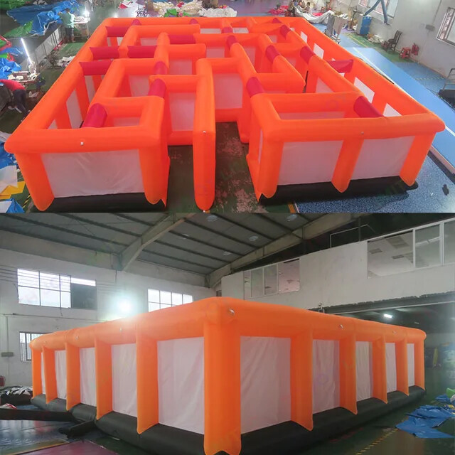 40x40ft Halloween Haunted House Inflatable Maze With blower Kids ...