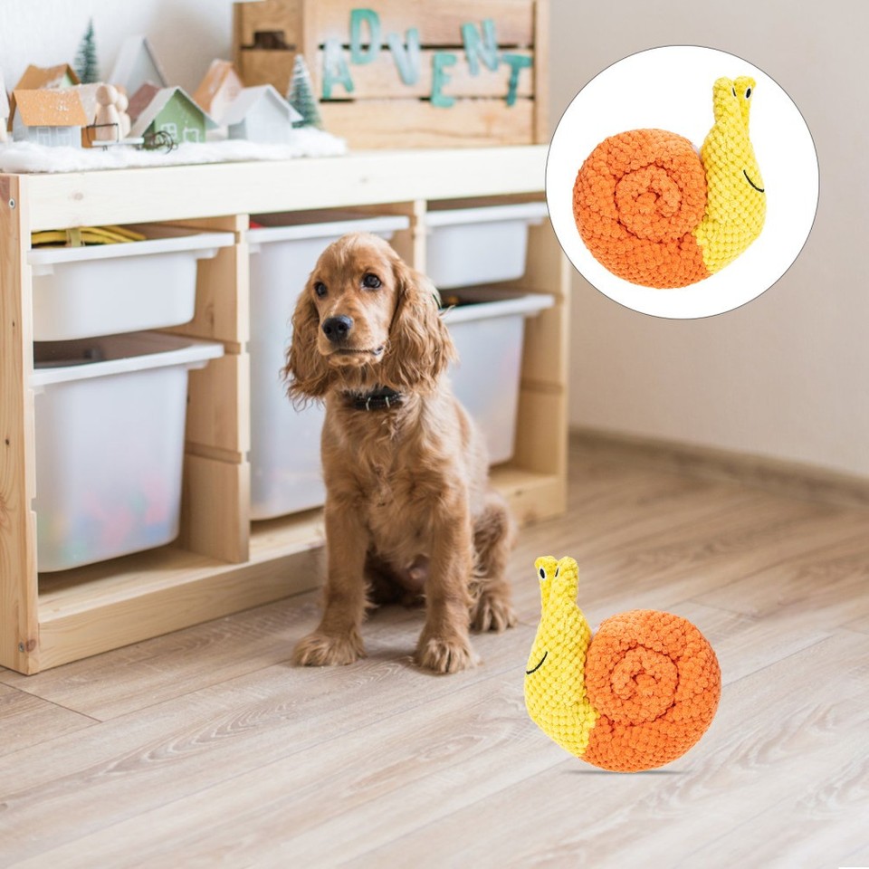 Bite Resistant Puppy Toy Dog Toy Snail Shaped Pet Sniffing Plaything ...