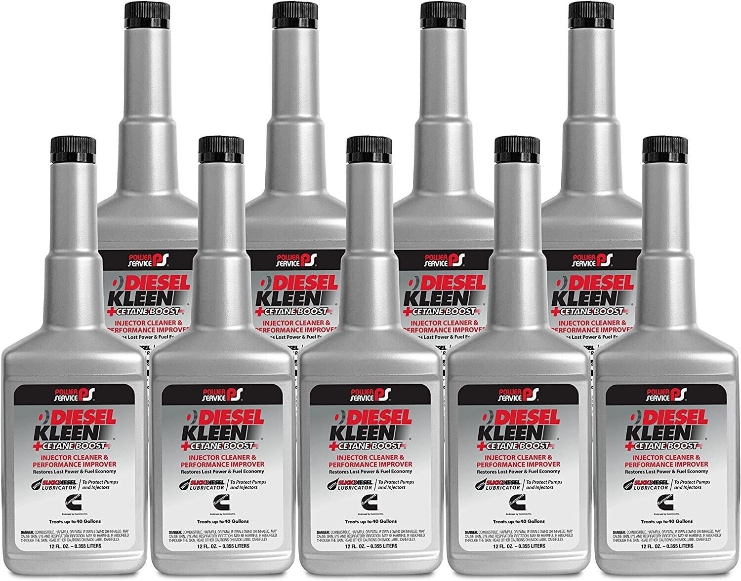 Power Service 3012 Diesel Kleen Cetane Boost 12oz Injector Cleaner ...