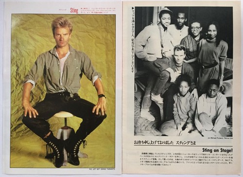 Sting 1985 CLIPPING JAPAN MAGAZINE ML 5M 2PAGE | eBay