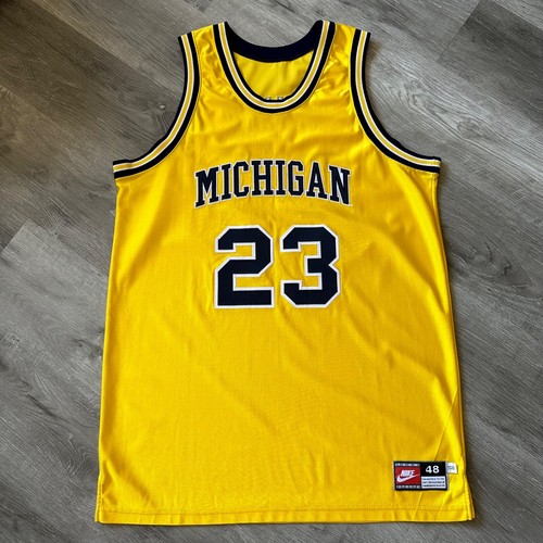 Authentic Game Cut Maurice Taylor Michigan Wolverines Jersey 48 Nike ...