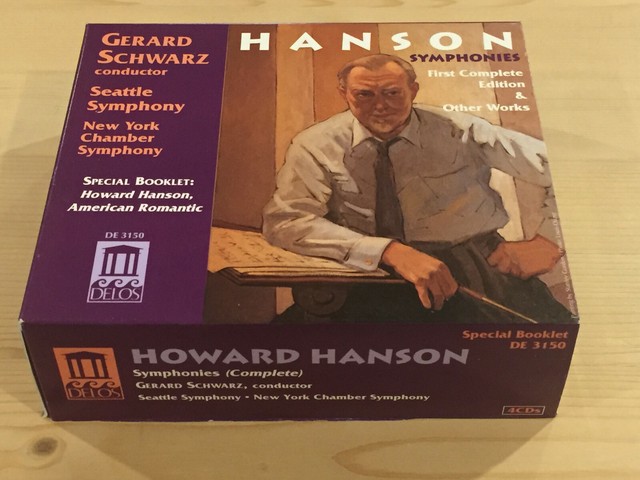 Howard Hanson Complete Symphonies GERARD SCHWARZ DELOS 4 CD BOX DE 3150 ...