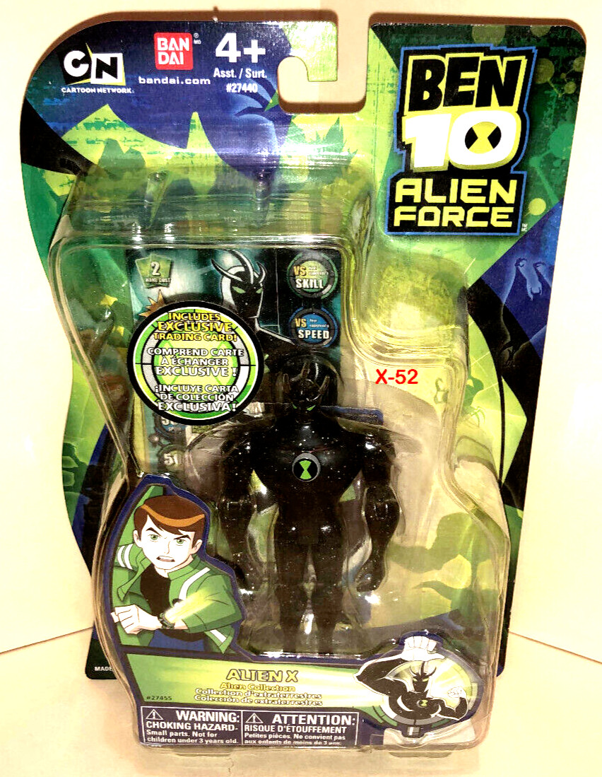 Ben 10 Alien Force ALIEN X figure with Exclusive Trading Card ben10 ...