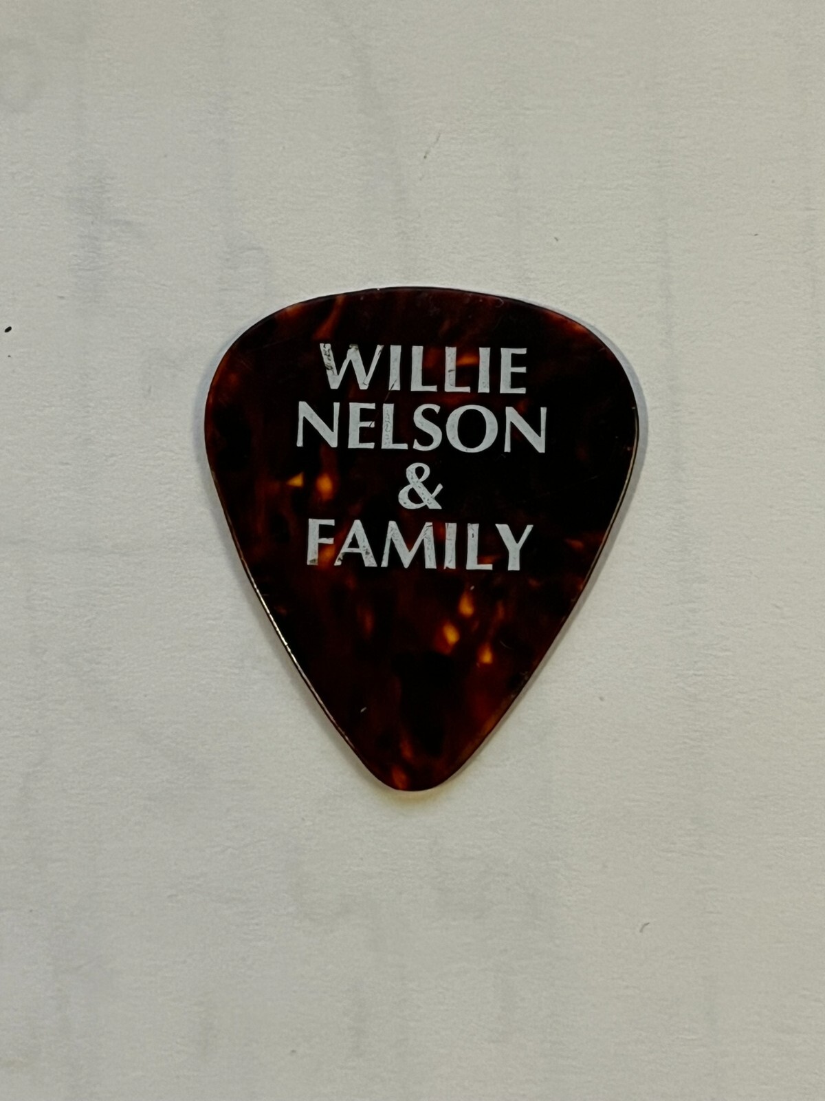 Willie Nelson & Family Guitar Pick 1995 Tour Just One Love Faux ...