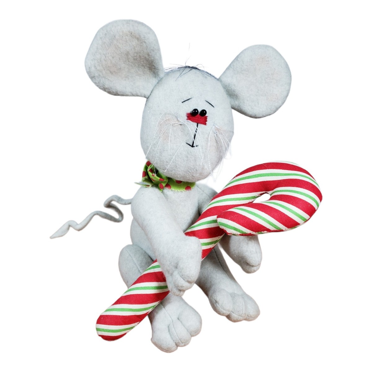 Candy Cane Felt Mice With Tails