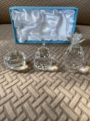 Simon Designs Set of 3 MINIFRUIT SET APPLE PEAR PINEAPPLE in Original ...