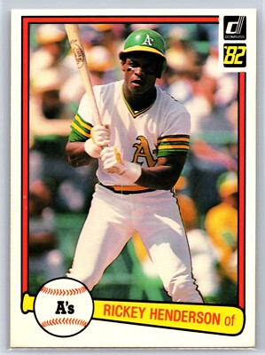 Rickey Henderson 1982 Donruss #113 Oakland A's Hall of Fame | eBay