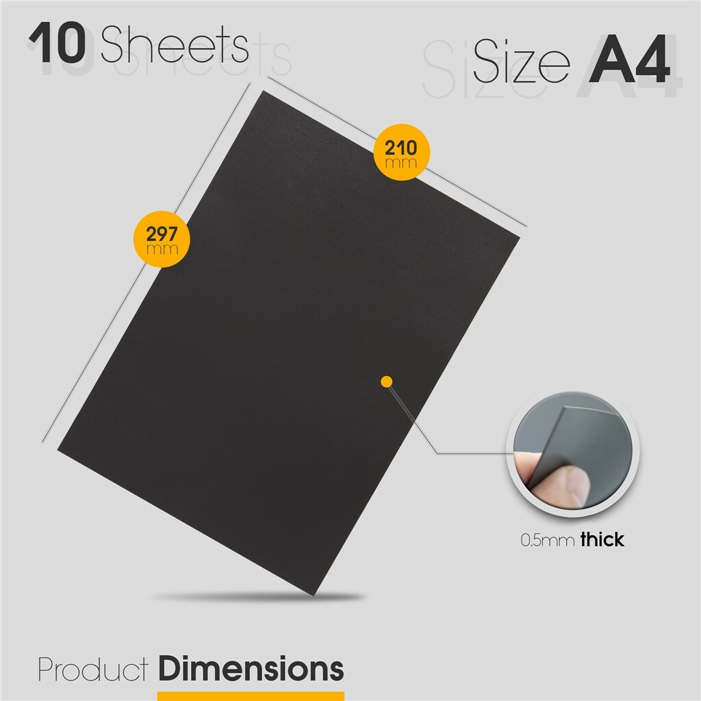 10 A4 Magnetic Sheets 0.5mm for Crafts & Spellbinder Die Storage ...