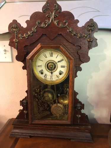 VINTAGE SETH THOMAS GINGERBREAD CLOCK | eBay