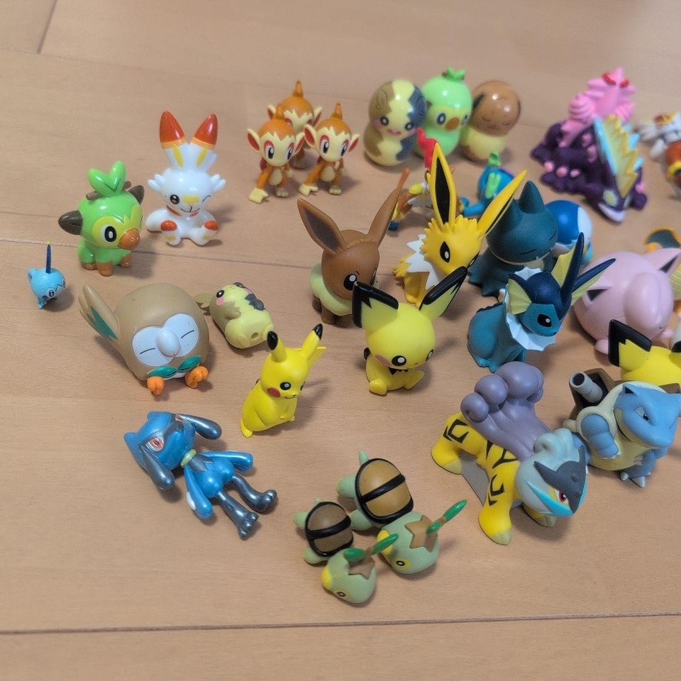 Pokemon Figures Bulk Set Multicolor Good Condition Multiple Collectible ...