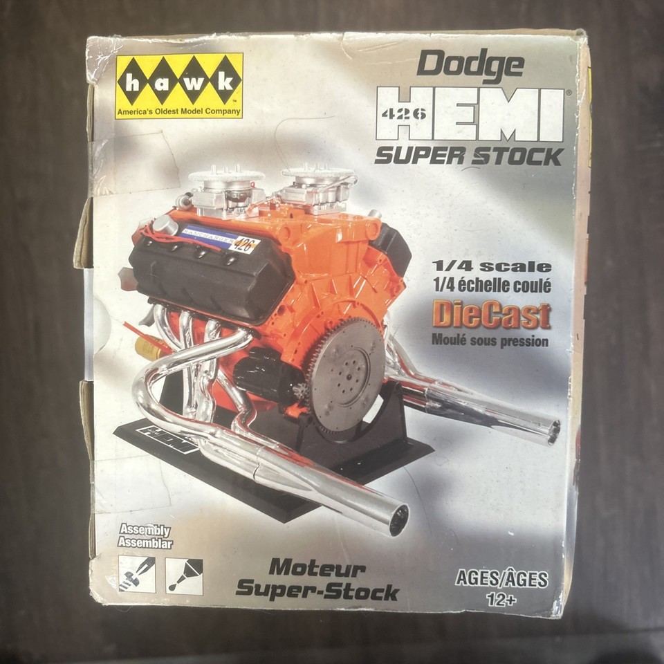 Hawk Dodge Hemi 426 Super Stock 1/4 Scale Antique Diecast Motor Model ...