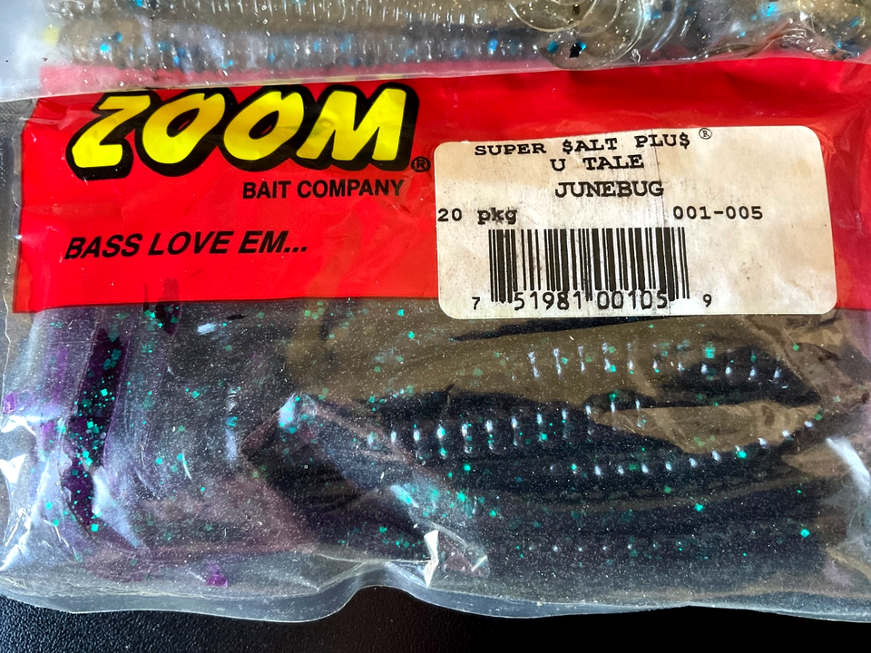 Lot of 10 Soft Plastic Fishing Lure Bait Packages, Worms & Tubes ...