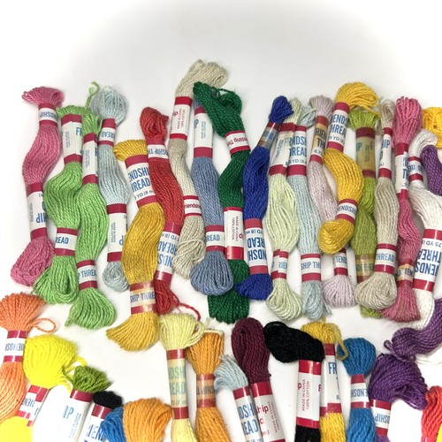 Large Lot 60 Multicolor Friendship Thread Skeins Embroidery Loops Floss ...