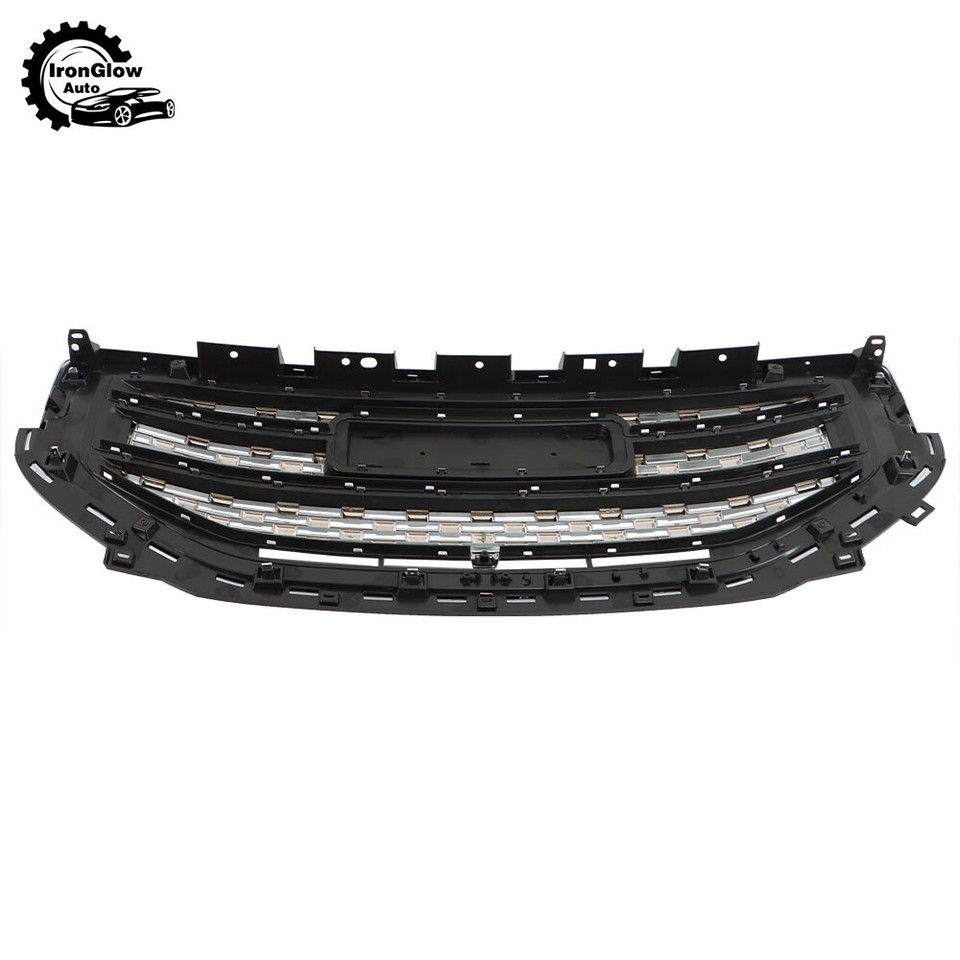 Front Upper Grille Assembly For GMC Acadia Denali 2017 2018 2019 Chrome ...