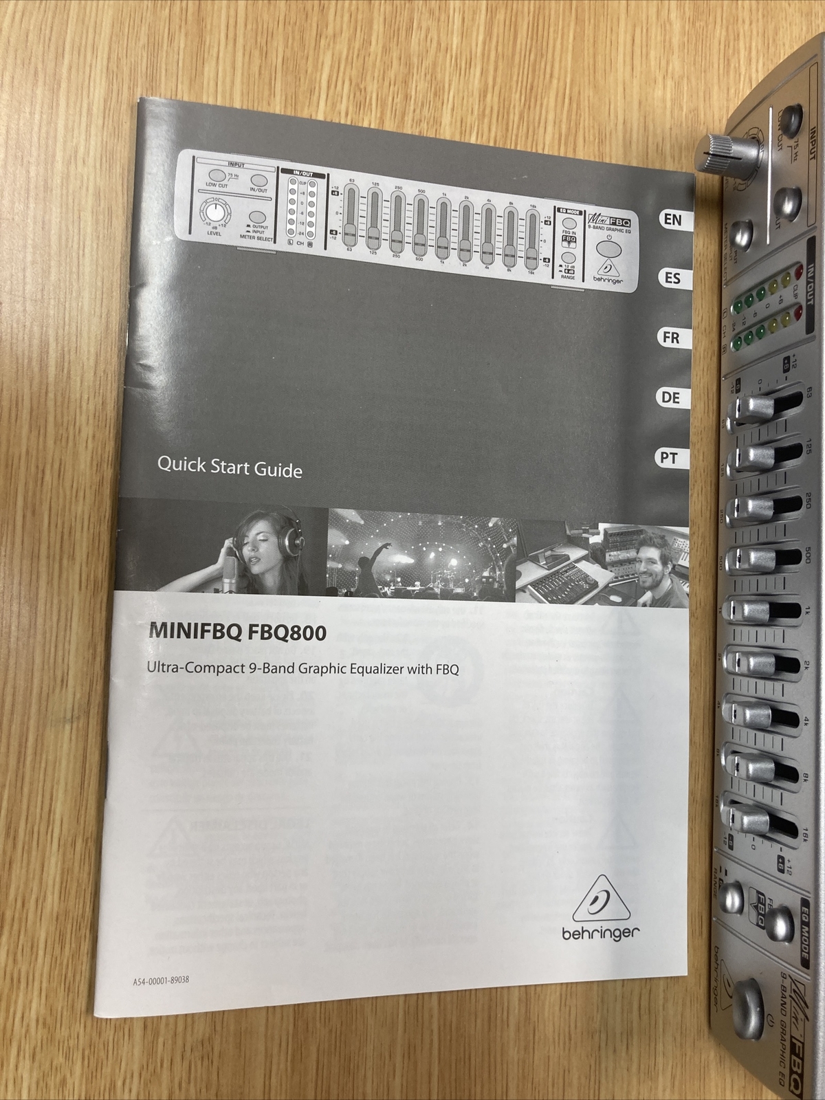 Behringer MINIFBQ FBQ800 Ultra-Compact 9-Band Graphic Equalizer | eBay