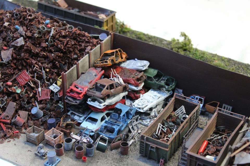 ULTIMATE SCRAP! Model Scrapyard Metal OO Gauge Scenery Wagon Loads ...