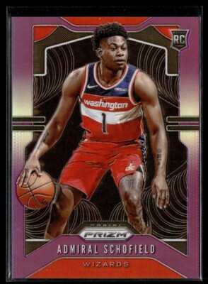 2019-20 PRIZM PURPLE /75 ROOKIE ADMIRAL SCHOFIELD WIZARDS | eBay
