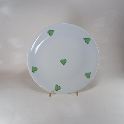D. Porthault Paris Limoges Porzellan Teller Desserteller Les Coeurs grüne Herzen | eBay