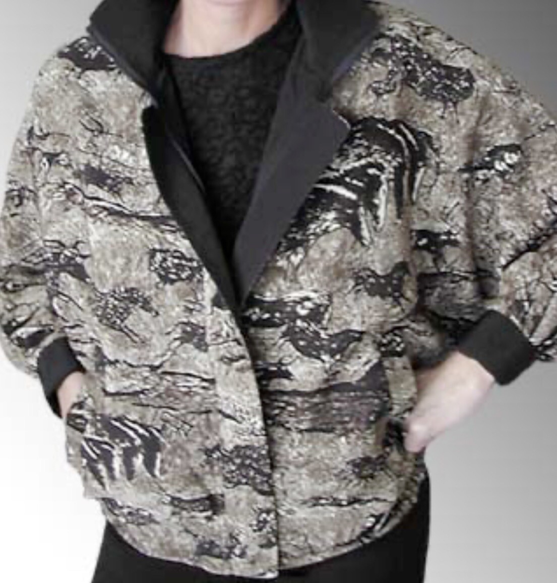 Via Ripatti Designs Horse Cave Animal Jacket Reversi… - Gem