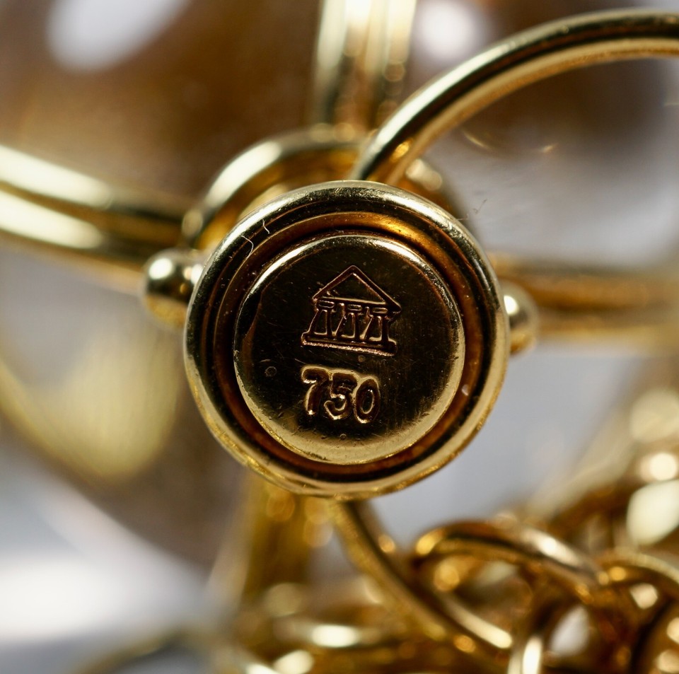 Temple St. Clair Magnified Sphere Amulet Arno Chain 18K Yellow Gold ...