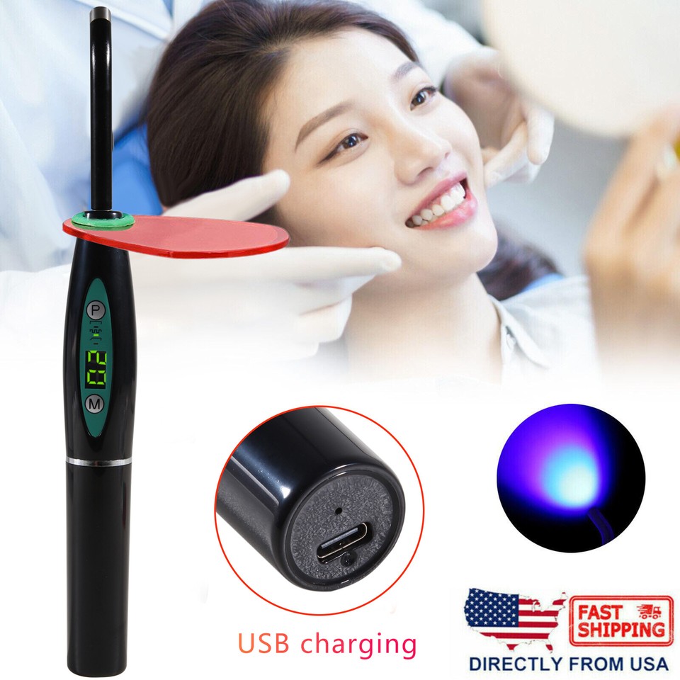 Dental Wireless Cordless LED Cure Curing Light Lamp 1500mw 5W Tool ...