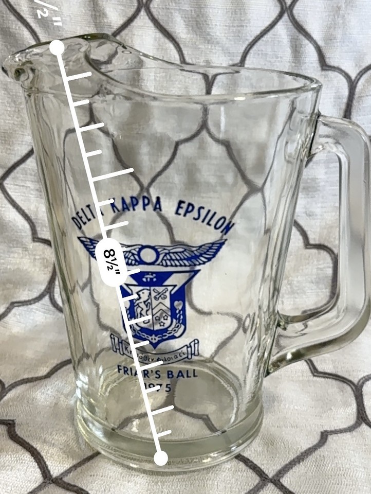 Vintage Delta Kappa Epsilon Friar’s Ball 1975 Glass Beer Pitcher | eBay