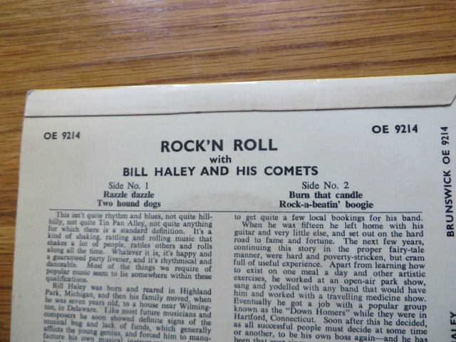 BILL HALEY AND COMETS ~ ROCK 'N' ROLL WITH BILL HALEY - 1956 ~RAZZLE ...