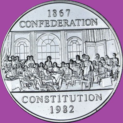1982 Canada Constitution Nickel Dollar Coin. UNC $1 Canadian ...