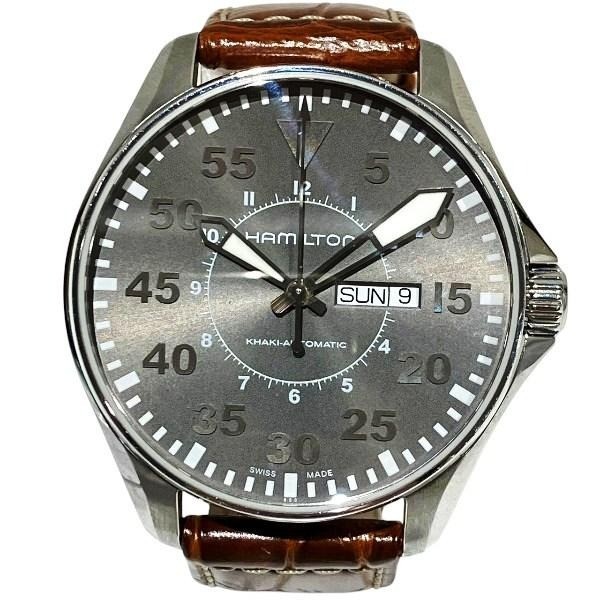 Hamilton Khaki Aviation H647150 Automatic Pilot Day Date Men’s Watch | eBay